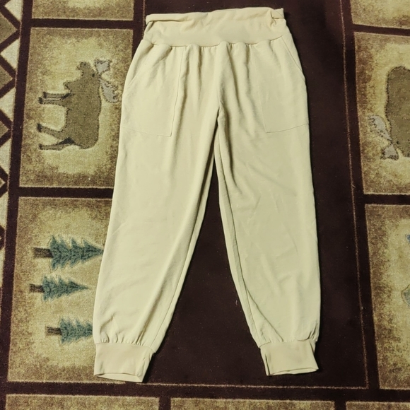Pants & Jumpsuits | Crepe Style Tan Joggers | Poshmark